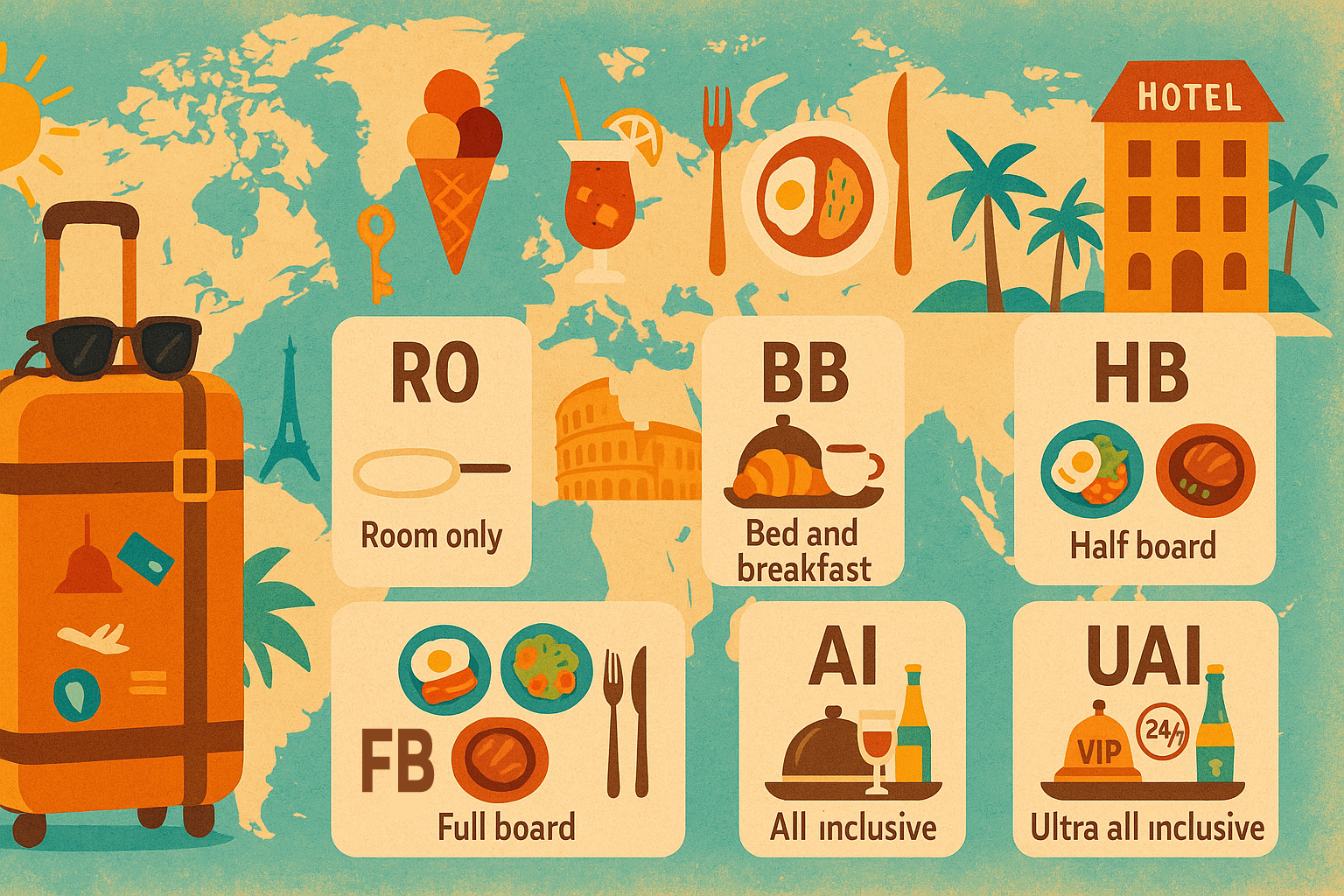 Tipuri de mese în hoteluri: ce înseamnă BB, HB, AI și ce alegere e mai bună în funcție de destinație